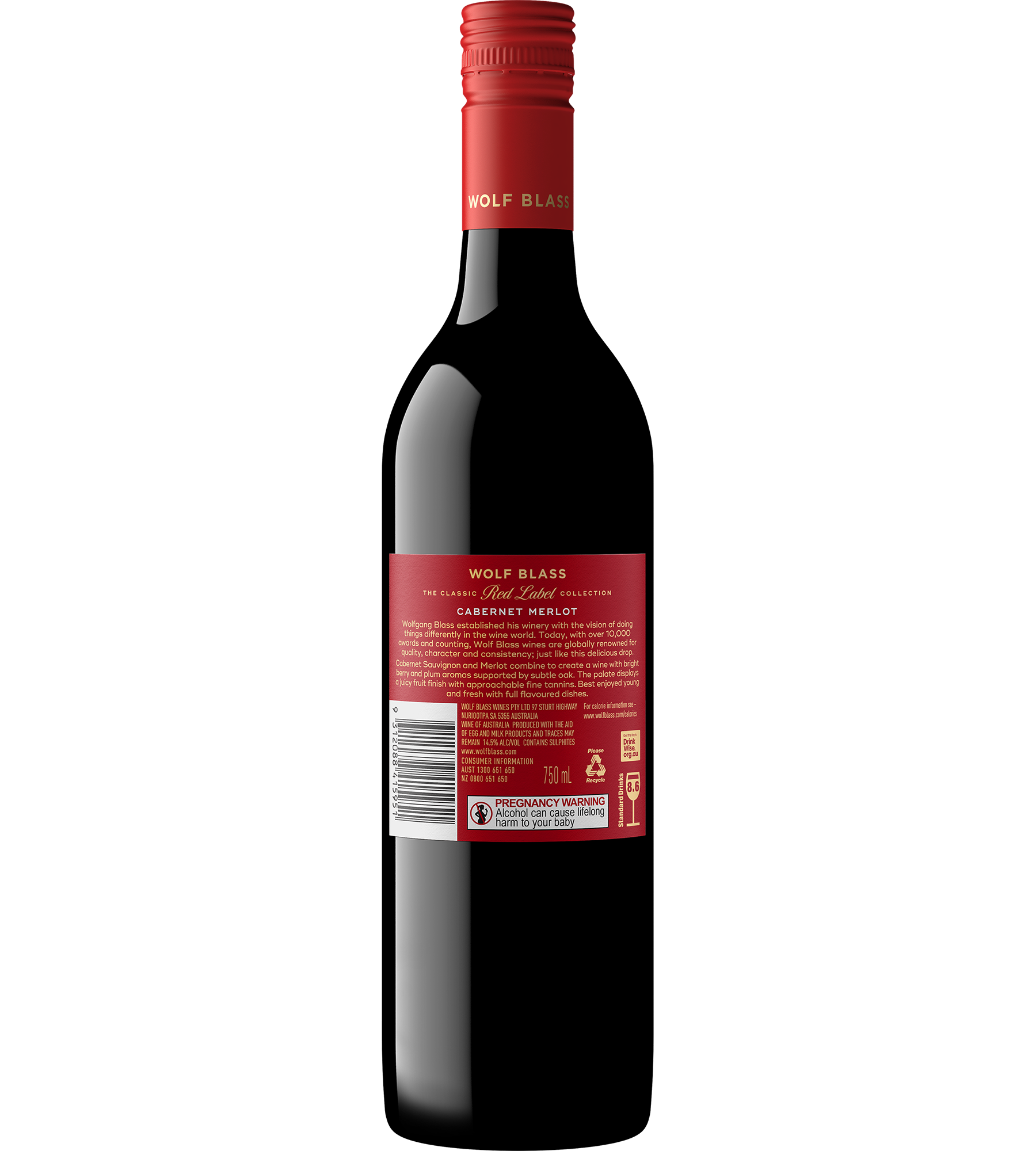 Wolf Blass Red Label Cabernet Merlot 2022 | Wolf Blass
