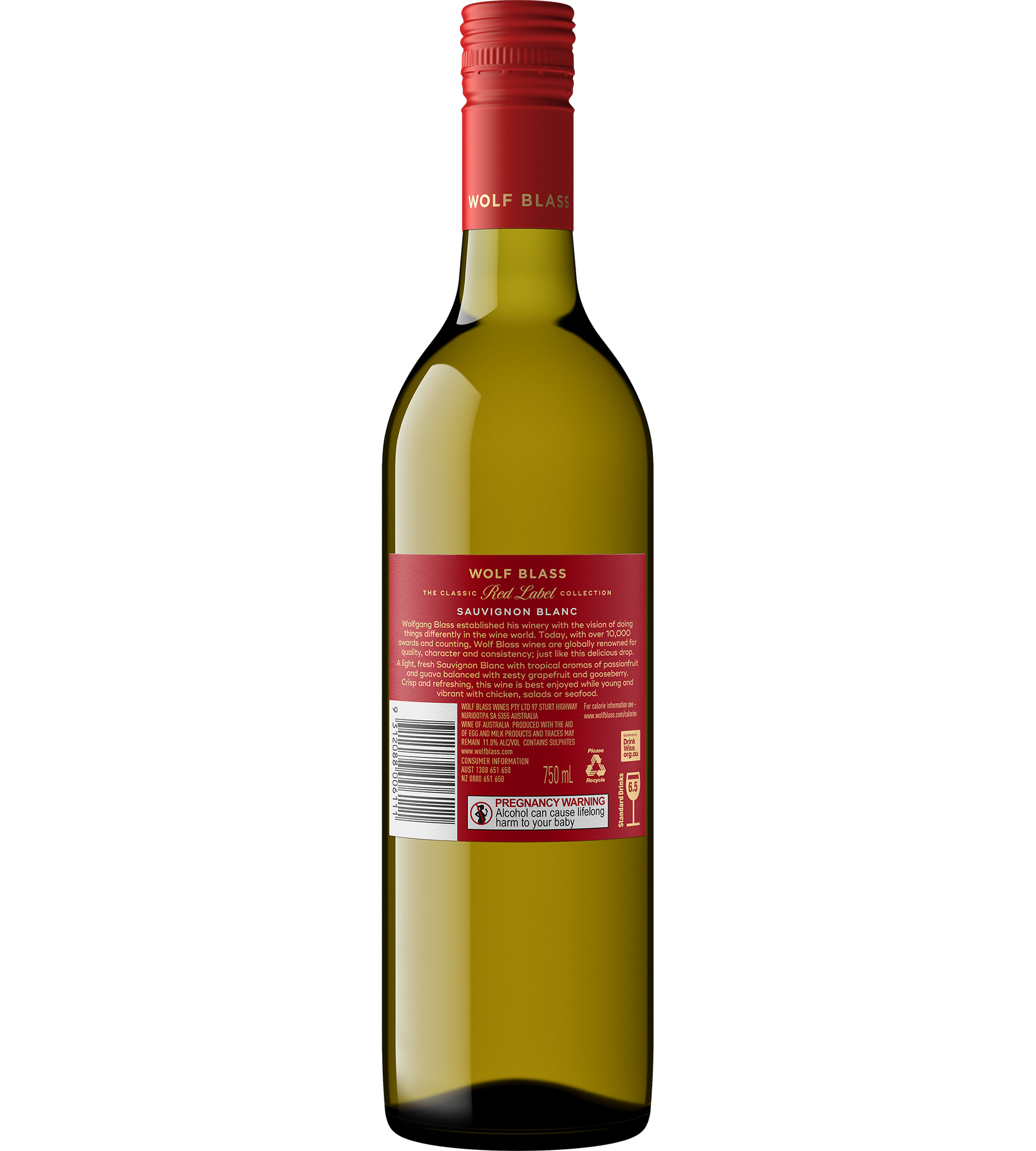 Wolf Blass Red Label Sauvignon Blanc 2025 | Wolf Blass