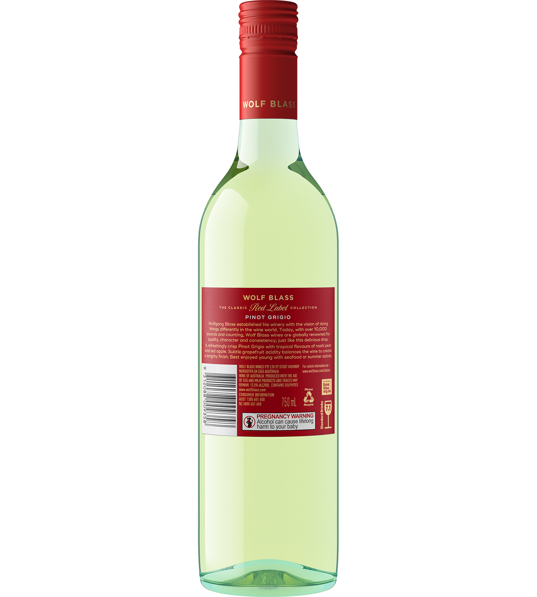 Wolf Blass Red Label Pinot Grigio 2024 | Wolf Blass
