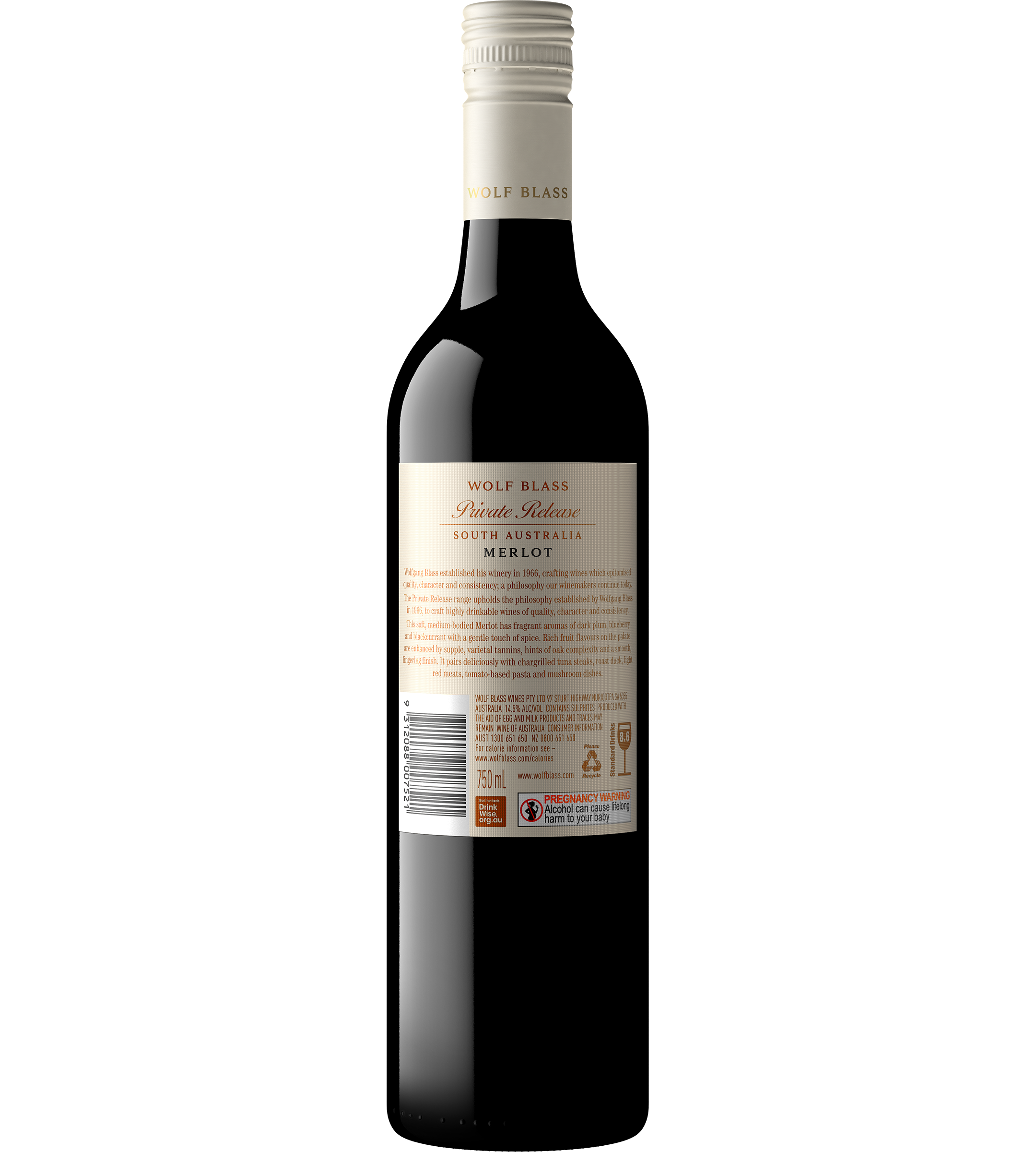 Wolf Blass Private Release Merlot 2022 | Wolf Blass