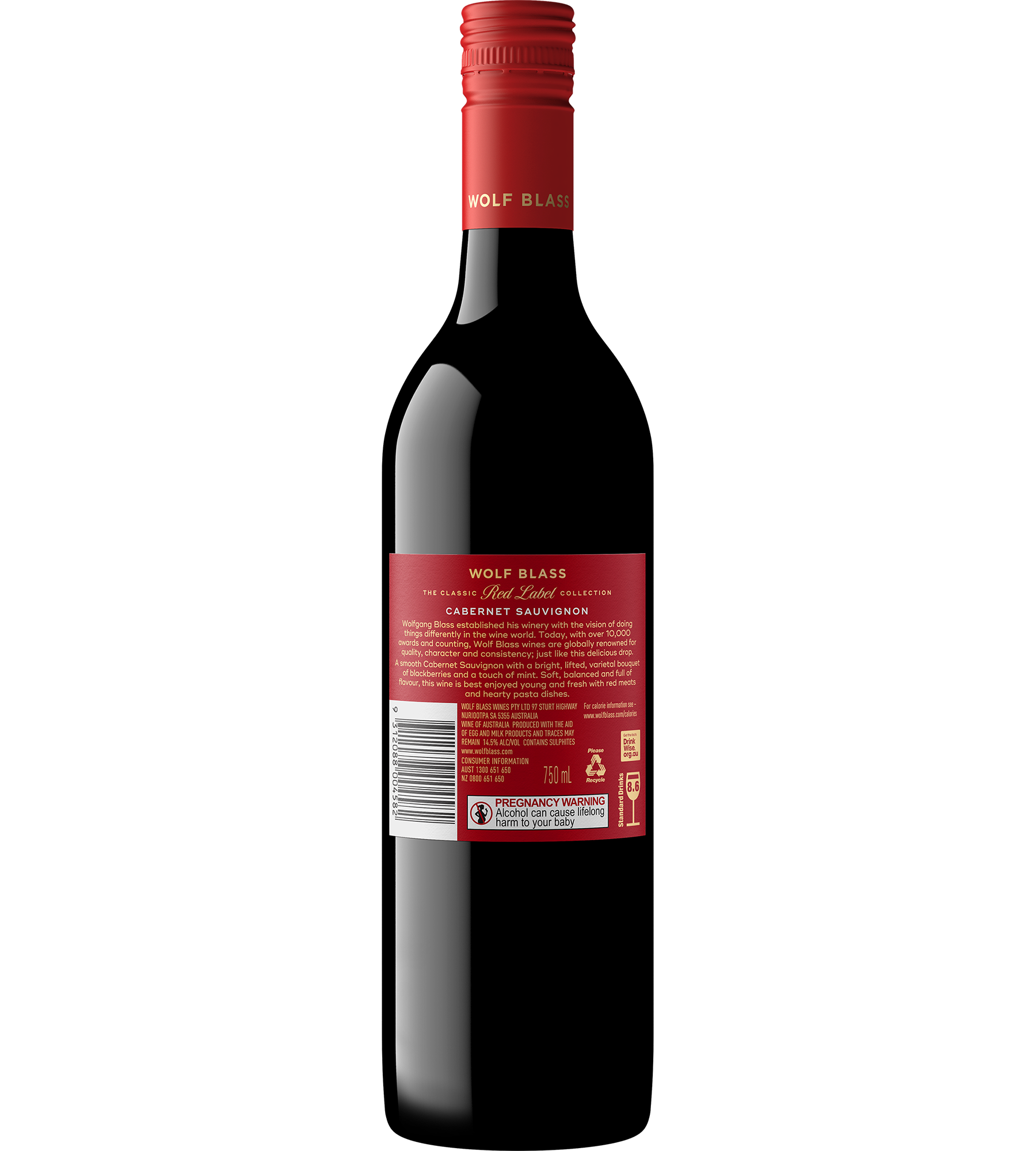 Wolf Blass Red Label Cabernet Sauvignon 2024 | Wolf Blass