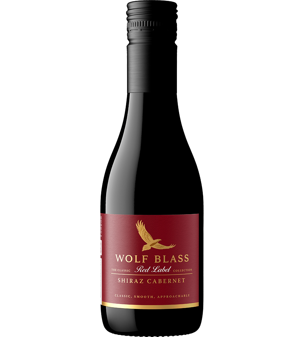 Wolf Blass Red Label Shiraz Cabernet 2021 187mL (24 Pack) | Wolf Blass