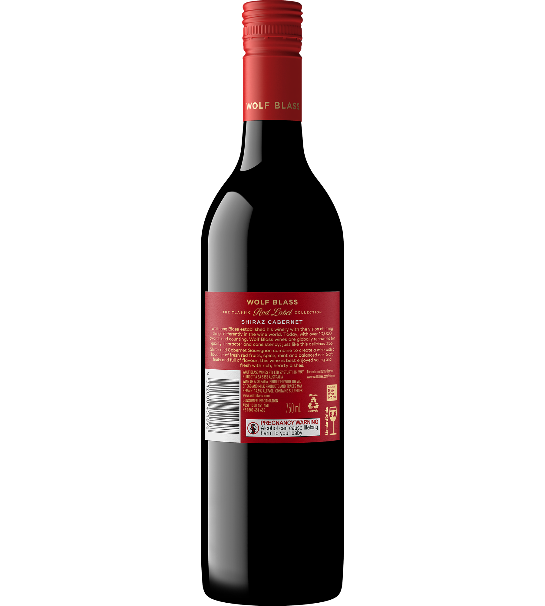 Wolf Blass Red Label Shiraz Cabernet 2024 | Wolf Blass